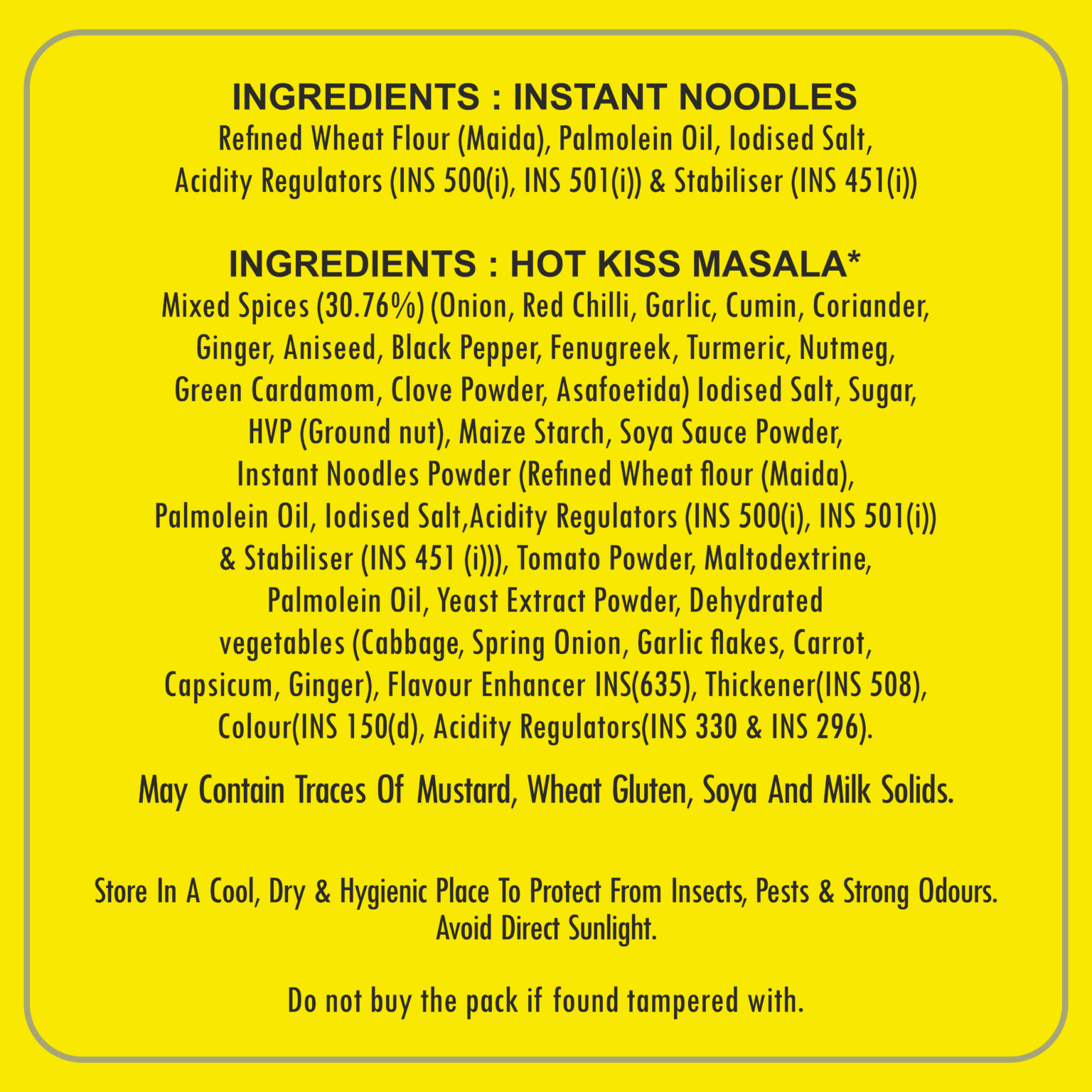 Hot Kiss Noodles – 1to3foods.com